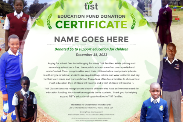 Fund Youth Education | TIST Program